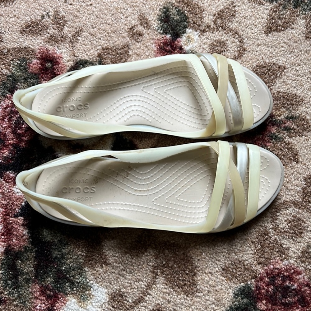 Off White Iconic Croc Comfort Shoes - Gem